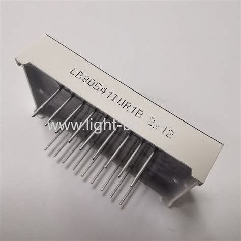 Ultra Red Triple Digit Alphanumeric LED Display Segment Common Anode For Instrument