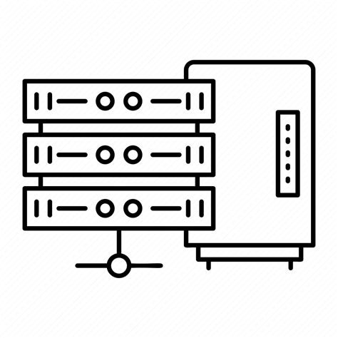 Datacenter Mainframe Server Storage Icon Download On Iconfinder
