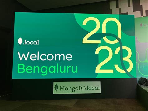 Mongodblocal Bengaluru 2023 — Quick Report By Jay Vijayasimha Br