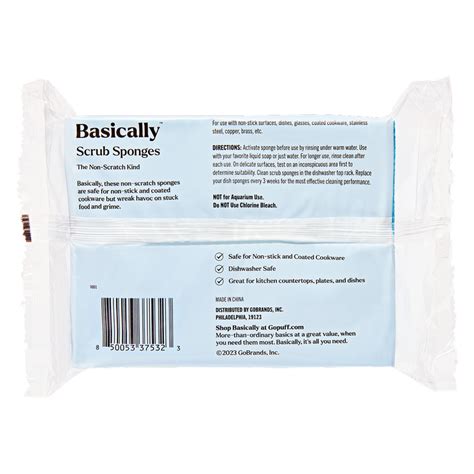Basically Non Scratch Scrub Sponge 6ct Delivered In As Fast As 15 Minutes Gopuff