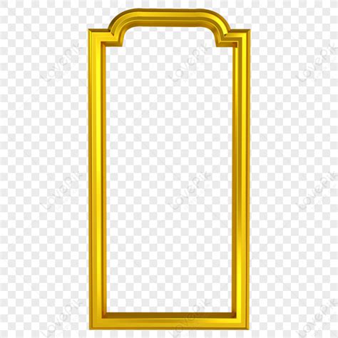 3d 일러스트 사실적인 금도금 직사각형 프레임거울빛나는 Png 일러스트 무료 다운로드 Lovepik