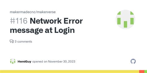 Network Error Message At Login · Issue 116 · Makermadecncmakerverse · Github
