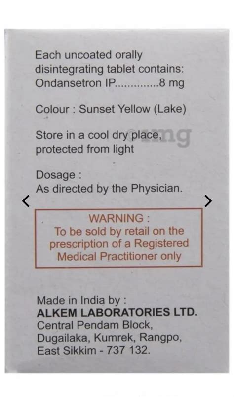 Ondem Md 8 Tablet Alkem Laboratories Limited At ₹ 400strip In Nagpur