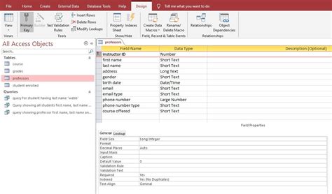 Create Tables And Query In Ms Access Ms Access Homework Help