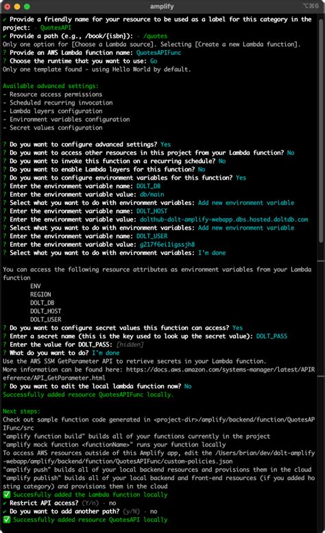 creating a webapp with hosted dolt and aws amplify dolthub blog