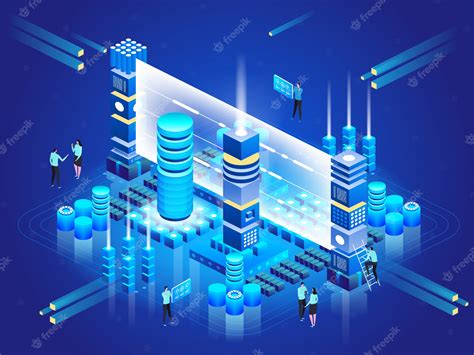 Premium Vector Computation Of Big Data Center Information Processing