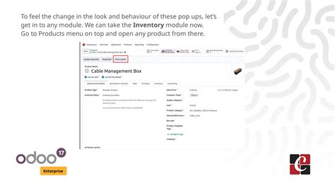 Draggable Popups In Odoo 17 Odoo 17 Slides PPT