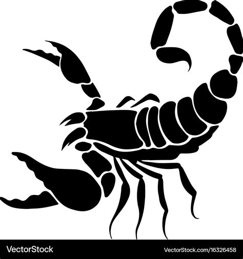 Graphic Scorpion Royalty Free Vector Image Vectorstock