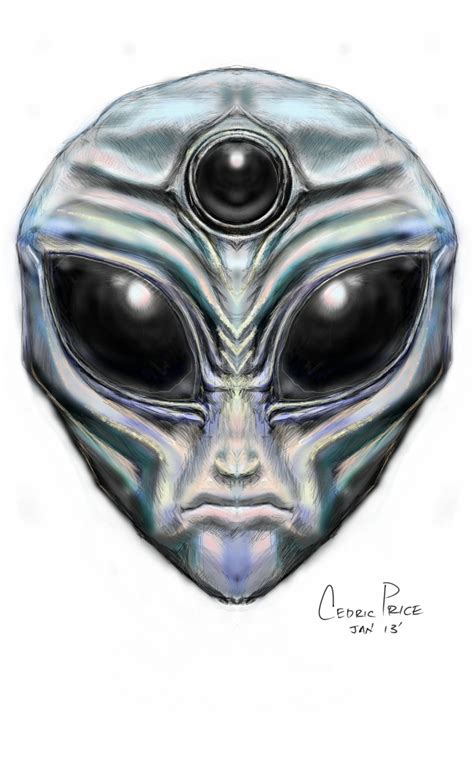 Alien Face By Cedricmprice On Deviantart