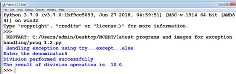 SATHEE Chapter 01 Exception Handling In Python