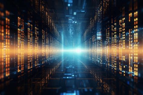 Premium Photo Abstract Representation Of Data Processing With Generative Ai