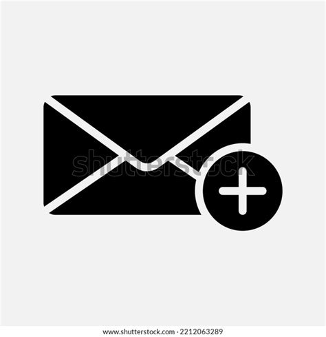 New Email Icon Solid Style Use Stock Vector Royalty Free 2212063289 Shutterstock