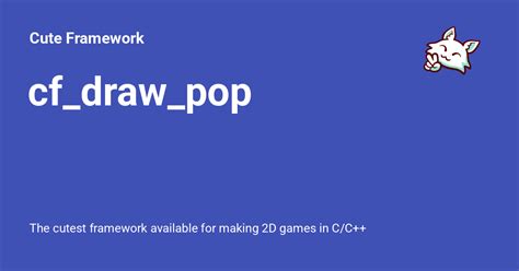 Cf Draw Pop Cute Framework