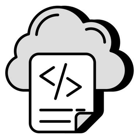 Cloud Coding Cloud Programming Software Development Html Coding Cloud Technology Icon