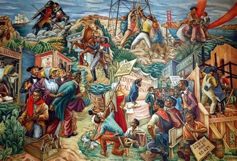 نقاشی سیاهپوستان در تاریخ کالیفرنیا اسکان و توسعه از هیل وودراف