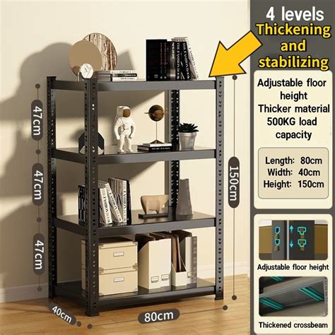 SG Local Seller Half Price6 Layer Adjustable Storage Shelf Rack Thickened Warehouse 6Tier