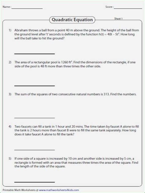 50 Polynomial Word Problems Worksheet Chessmuseum Template Library