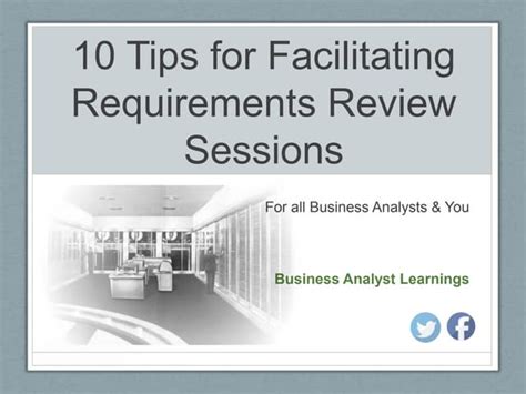 Requirements Review Session Tips Pptx