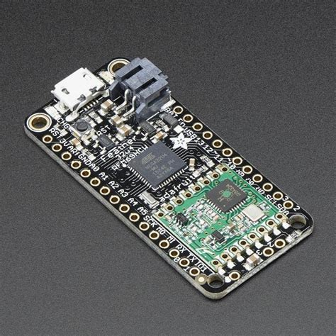 Adafruit Feather 32u4 Rfm69hcw Packet Radio 868 915 Mhz Wireless Networking Radio