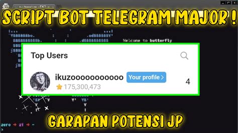 Script Bot Telegram Major Potensial Jp Gede