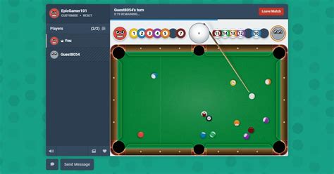8 Ball Pool An Online Multiplayer Billiards Game Against Players Or