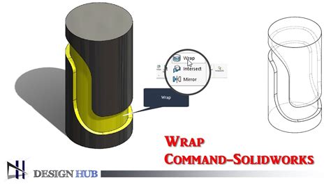 Wrap Command Solidworks Tutorials Design Hub Youtube