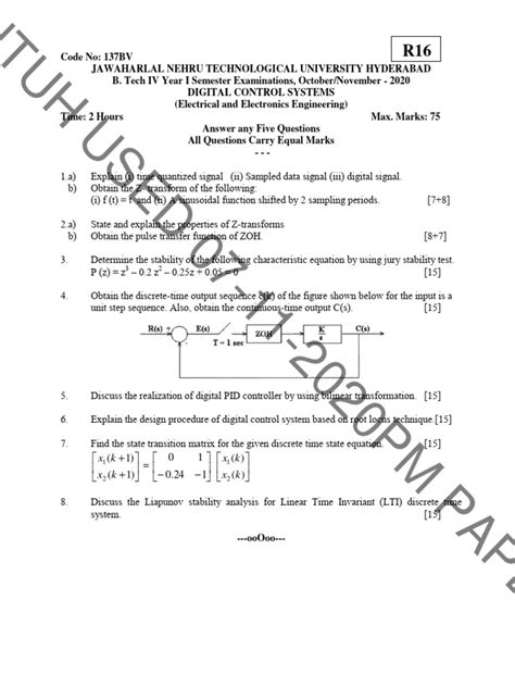 digital control system 1 pdf applied mathematics computer engineering