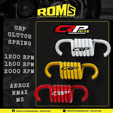 Crp Clutch Spring Short Hook 1200 1500 2000 Rpm Aerox Nmax M3 Adv Pcx Shopee Philippines