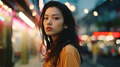 Premium Photo Candid Shot Film Photography Of A Beautiful Hongkong Girl