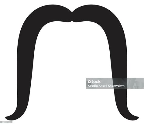 흰색에 아이코닉한 콧수염 그림 그래픽 요소 웹 디자인 또는 아바타 제작에 적합한 미니멀한 디자인입니다 정체성과 복고풍 스타일을 나타냅니다 남자에 대한 스톡 벡터 아트 및