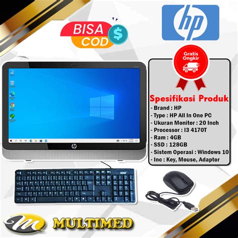 Jual Pc All In One Hp Inch I Gen Ram Gb Ssd Gb Windows Shopee Indonesia