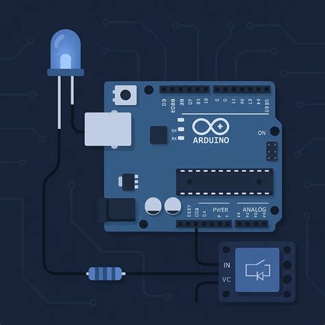 Digital Output Controlling Leds And Relays With Arduino Electronic Circuit Digital Output Controlling Leds And Relays With Arduino Electronic Circuit