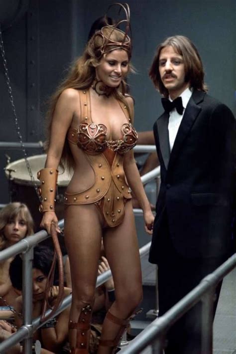 Ringo Starr Having A Bit Of A T Te T Te With A Whip Wielding Raquel