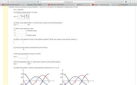 Solved H When Is The Particle Speeding Up Enter Your