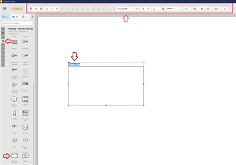 User Interface How To Modify Text Alignment In Pencil Project