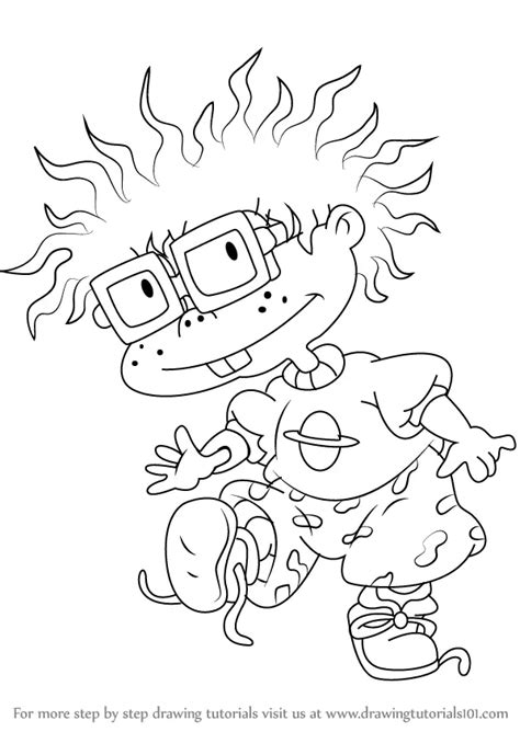How To Draw Chuckie From Rugrats Rugrats Step By Step