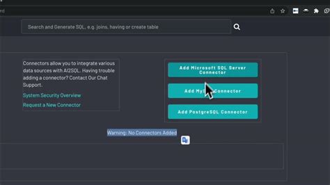 Ai2sql Feature Connectors Unleash The Power Of Ai In Database Management Youtube