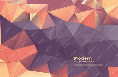 Premium Vector Abstract Geometric Low Poly Background