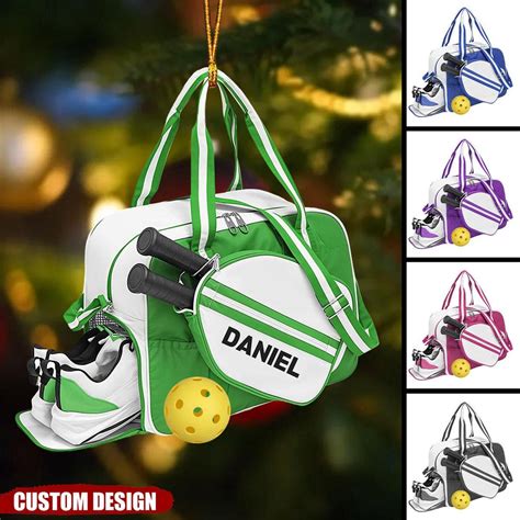 Custom Pickleball Christmas Ornament 2025 Personalized Christmas T