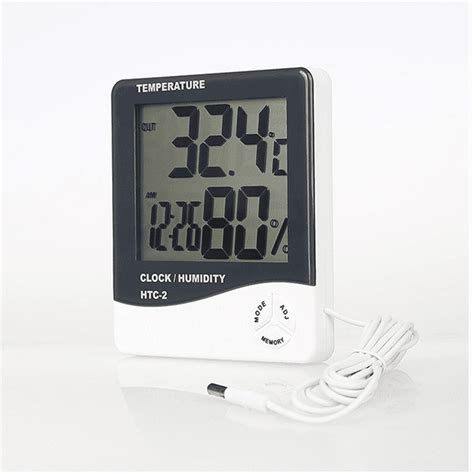 Htc 2 Lcd Digital Thermometer Hygrometer Temperature Clock Humidity Humidity Sensor Uge