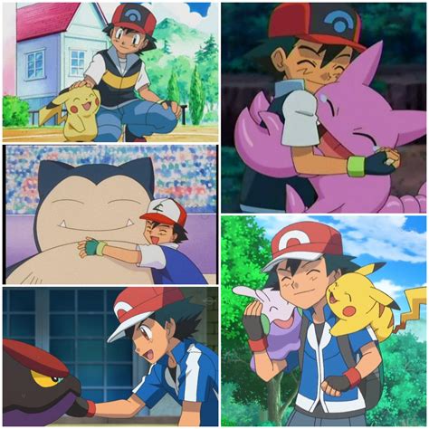 Ash And Pikachu Hugging Each Other