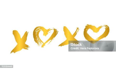 금 여 자가 손을 흰색 절연 하는 마음으로 문구를 작성 포옹 하 고 키스 기호 그런 지 브러시 Xo 글자입니다 발렌타인의 날