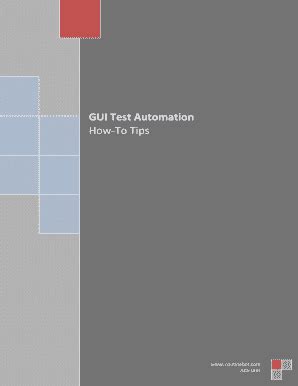 Fillable Online GUI Test Automation Fax Email Print PdfFiller