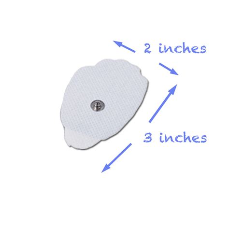 Techcare 10 Pairs 20 Replacement Electrodes Pads Bundle With 2oz S
