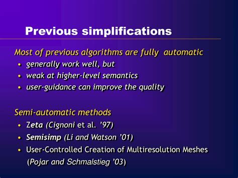 User Guided Simplification Ppt Download