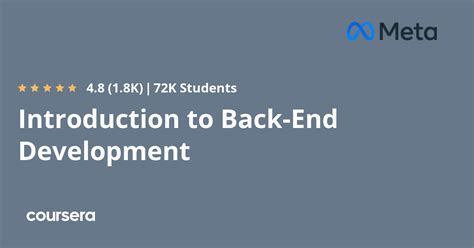 Best Back End Development Courses Updated