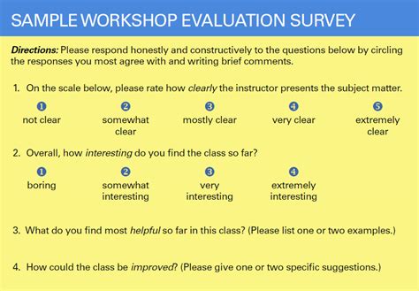 Sample Workshop Evaluation Survey Police Chief Magazine