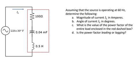 Solved Assuming That The Source Is Operating At Hz Chegg Com