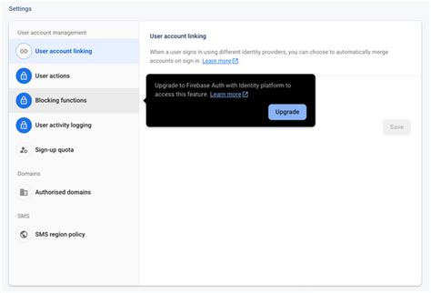 SignUp SignIn Limitation Using Google Firebase