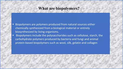 Biopolymers Pdf